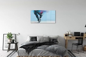 Obraz na skle Nohy barevné Ciapki 125x50 cm