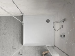 Mexen Flow+, čtvercová sprchová vanička 90 x 90 cm, bílá lesklá, 46S109090H