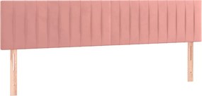 Box spring postel s matrací růžová 120x190 cm samet 3270486