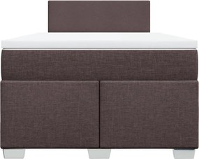 Box spring postel s matrací tmavě hnědá 120x190 cm textil 3288123