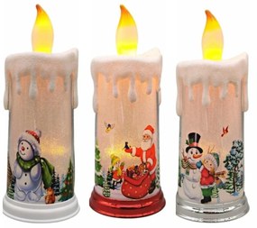 Vánoční svítící LED dekorace - Svíčka, různé varianty na výběr Varianta: Varianta 4