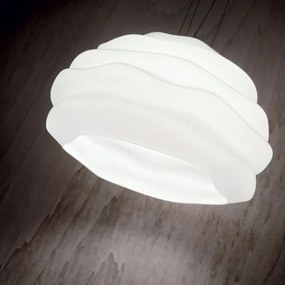 Ideal Lux - Lustr na lanku KARMA 1xE27/60W/230V pr. 39 cm bílá