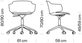 Et al - Židle CLASSY 1089N s područkami