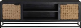 TV stolek 120 x 30 x 40 cm masivní mangovníkové dřevo 323496