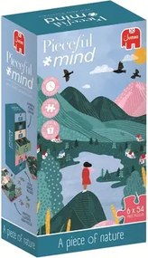 JUMBO Puzzle Pieceful mind: Kousek přírody / 6x54 dílků / od 14 let