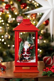 Lucerna Santa Claus, LED podsvíceni, 38 cm