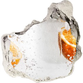 Wallmuralia Nálepka díra na zeď Pomeranče pod vodou 75x75 cm