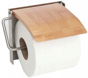 Držák na toaletní papír REA 390227 BAMBUS nerez/bambus