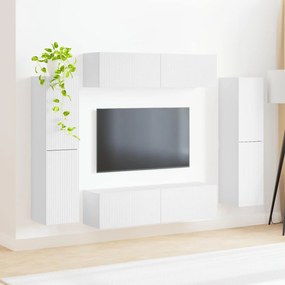 Sestava TV skříněk 8 ks Bílá Kompozitní dřevo 3409132