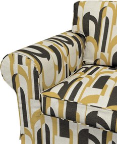 Potah na pohovku IKEA Ektorp 2-místná rozkládací  NOVÝ MODEL 2012 barva vícebarevná látka pletený vzor, vzorované