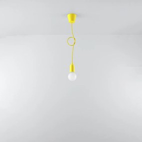Sollux Lighting Závěsné svítidlo DIEGO 1 žluté