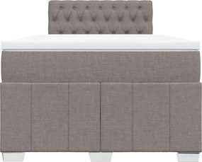 Box spring postel s matrací taupe 120x190 cm textil 3289318