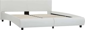 Rám postele s LED světlem bílý umělá kůže 180 x 200 cm 285491