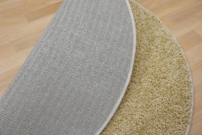 Vopi, AKCE: 160x160 (průměr) kruh cm Kusový koberec Color shaggy béžový kruh, béžová, ložnice