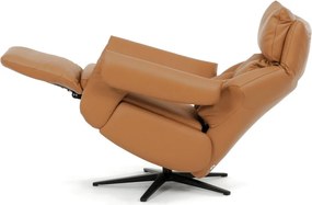 Relaxační křeslo TV-B3980 BGE3, elektrické zabudované ovládání, kůže, béžová béžová