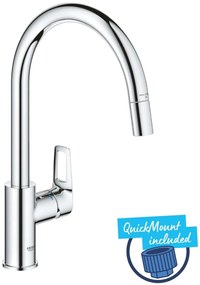 Grohe Start Loop - Dřezová baterie s výsuvnou koncovkou, chrom 30556000