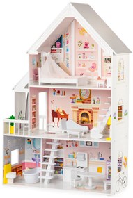 Ecotoys domeček pro panenky xxl dolls residence s vybavením