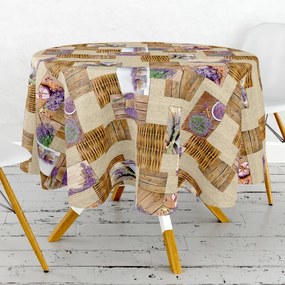 Ubrus PVC kulatý  M-157A - Provence (různé velikosti)