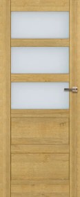 Interiérové dveře vasco doors BRAGA model 4 Průchozí rozměr: 70 x 197 cm, Orientace dveří: Levé dveře, Dekor: Dub riviera