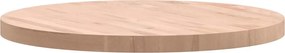 vidaXL Stolní deska Ø 70 x 4 cm kulatá masivní bukové dřevo [355924] Barva: světle hnědá