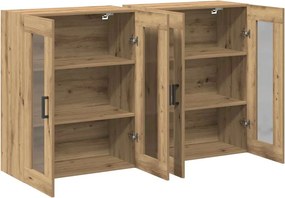 Nástěnné skříně 2 ks Artisanový dub 69,5 x 34 x 90 cm 3334315
