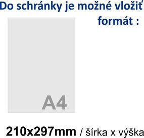 KĽUČKA ABS II grafit poštovní schránka plast