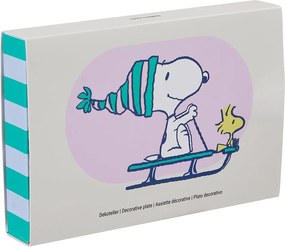 PEANUTS Talířek na šperky oválný Snoopy na sáňkách 15 x 10 cm