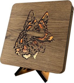 Li-Go "Německý ovčák" lampa 19x19 cm provedení povrchu: dub