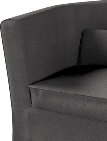 Potah na křeslo IKEA Ektorp Tullsta barva šedá látka pletený vzor