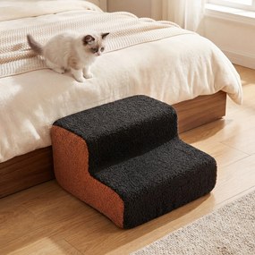 Costway 2-Step Dog Ramp vyrobená z pěny s omyvatelným potahem