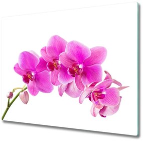 Skleněná krájecí deska Růžová orchidej