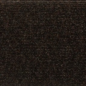 Schodové rohože samolepicí 15 ks 65 x 21 x 4 cm tmavě hnědé s obdélníkovým okrajem 326187