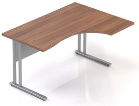Rauman Kancelářský stůl Visio LUX K 136x70/100 cm pravý Barva: Ořech