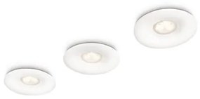 Philips 59833/31/16 - SADA 3x LED koupelnové podhledové svítidlo MYLIVING AQUILA 3xLED/6W/230V