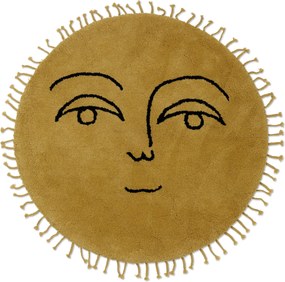 Koberec Sun 130 cm žlutý