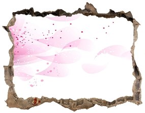Wallmuralia Samolepící díra nálepka Růžový květ 95x64 cm