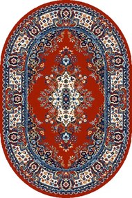 Kusový koberec Fatima S rubin ovál Ovál 120 x 170 cm