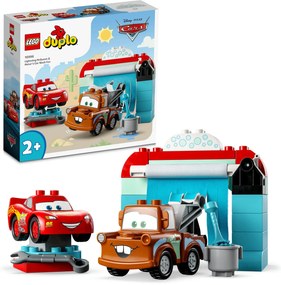 Lego stavebnice lego duplo - disney 10996 na myčce s bleskem mcqueenem a burákem