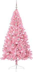Umělý osvětlený vánoční stromeček Růžová 240 cm PVC 3397104