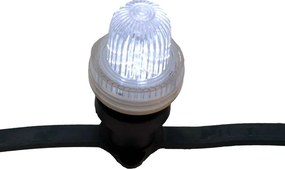 LED žárovka FLASH, ledově bílá, patice B22, IP44