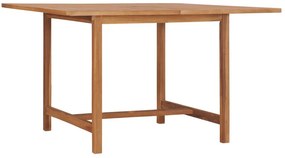 Zahradní jídelní stůl 110 x 110 x 75 cm masivní teak 318477