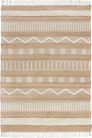 XXXLutz RUČNĚ TKANÝ KOBEREC, 170/120 cm krémová, přírodní barvy Flair Rugs - Online Only koberce & rohožky - 003165023201