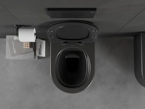 Mexen Sofia Rimless závěsná wc mísa se sedátkem s pomalým zavíráním, černá matná, 30540185