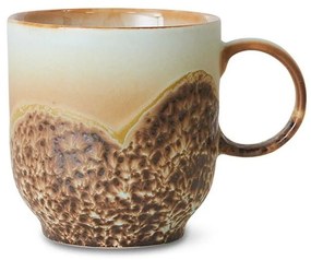 Béžovo-hnědý hrnek Coffee 70s Shell - 10*7*8cm / 250 ml