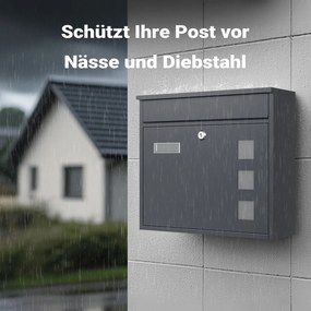 Poštovní schránka Wiltec – antracitová (60137)