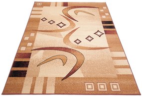 Chemex Moderní koberec Atlas - vlnky 1 - světle béžový Rozměr koberce: 120x170 cm
