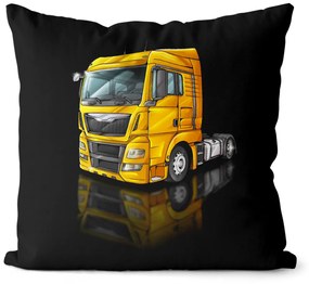 Polštářek Kamion – výběr barvy (Velikost: 40 x 40 cm, Barva kamionu: Oranžová)