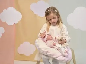 Llorens 73808 NEW BORN HOLČIČKA - realistická panenka miminko s celovi