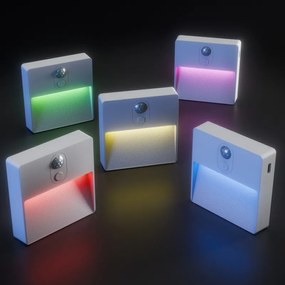 Světla a lustry REDO GROUP Noční světlo se senzorem pohybu LUMINA/RGB+DIM/USB-C/2ks v balení
