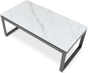 Konferenční stolek AHG-284 WT, slinutá keramika, mramor (121 x 61) cm